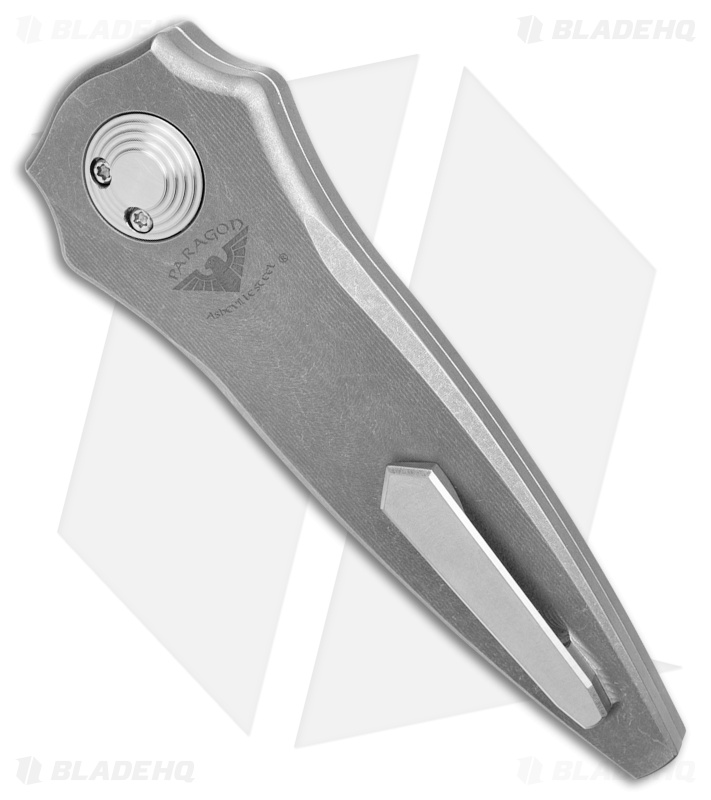 Paragon Warlock Line Milled Titanium (3.9" Satin) - Blade HQ