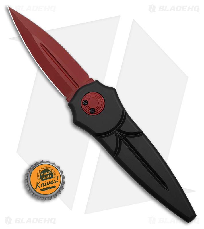 Paragon Warlock-X Folding Knife Black (4" Red) - Blade HQ