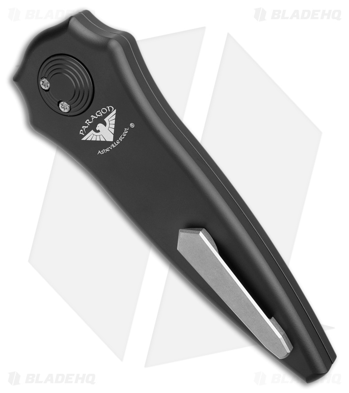 Paragon Warlock-X Knife Smooth Black (3.9" Satin) - Blade HQ