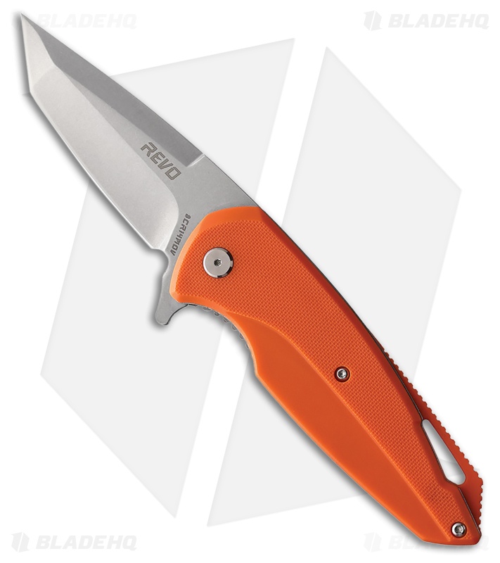 REVO Vipera XL Tanto Spring Assisted Knife Orange G-10 SW