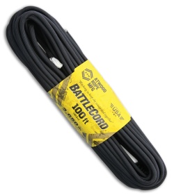 Atwood Rope MFG BattleCord Black 100 ft - Blade HQ