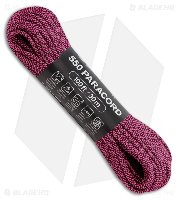 Atwood Rope MFG Parachute Cord Diamond Black - Blade HQ