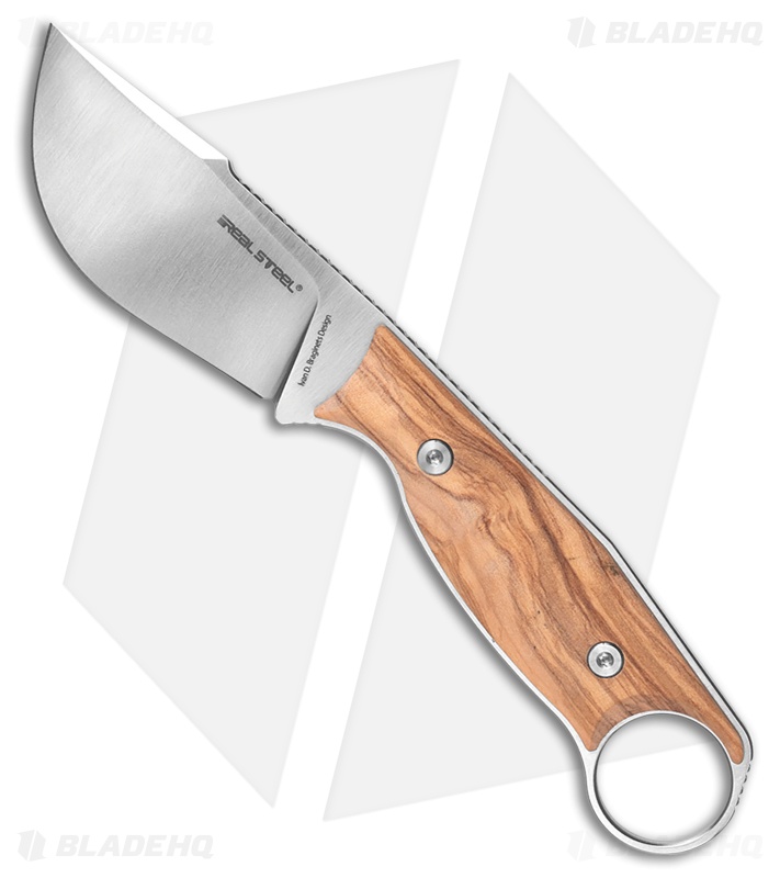 Real Steel Furrier Skinner Knife Olive Wood Satin N690