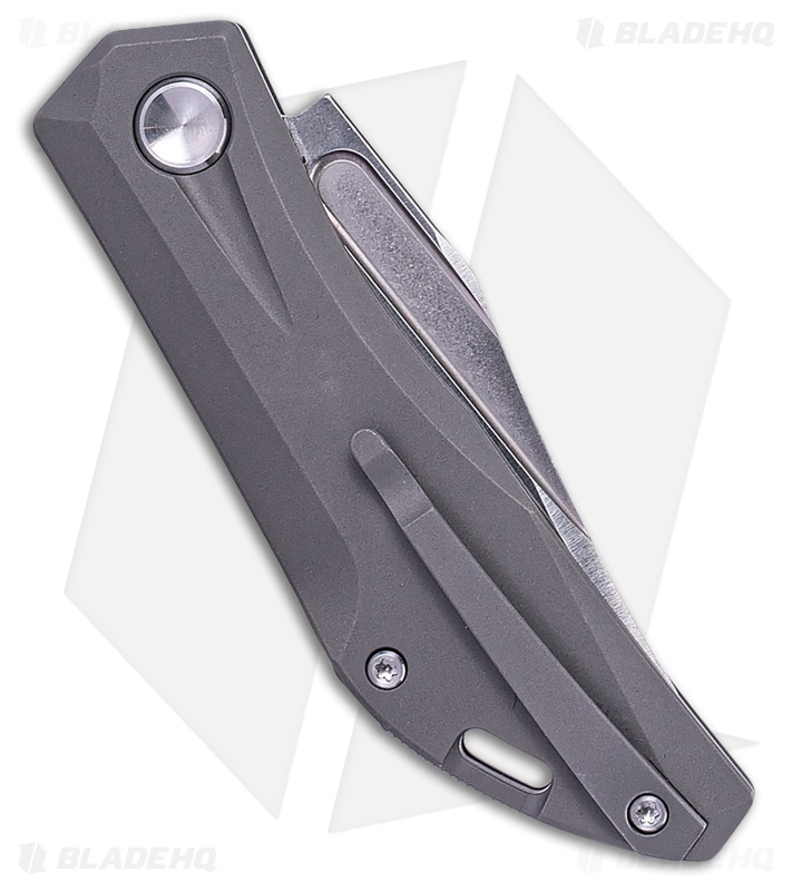 Real Steel Ventus Knife Gray SW Titanium (3" BB) RS7041