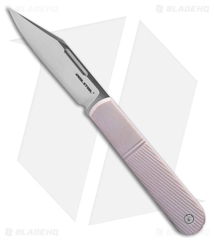 Real Steel Barlow RB5 Ivory G-10 Drop Point Satin N690 RS8022I