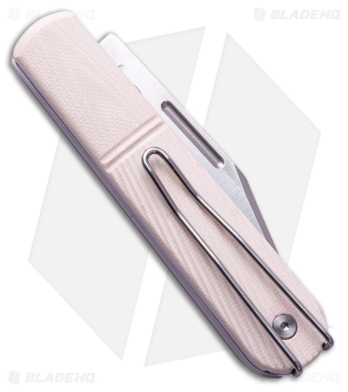 Real Steel Barlow RB5 Ivory G-10 Drop Point Satin N690 RS8022I