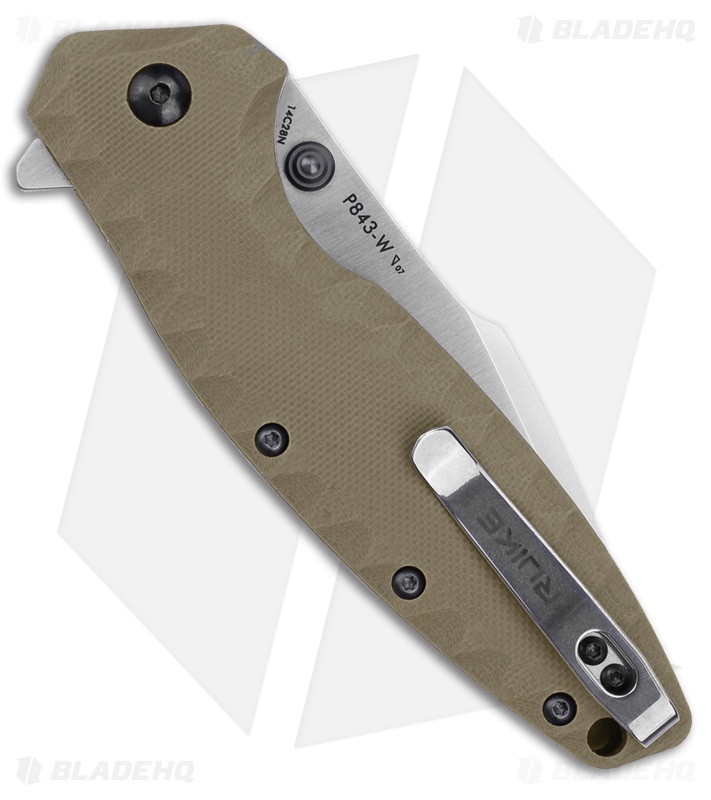 Ruike P843 Liner Lock Knife Tan G-10 Satin