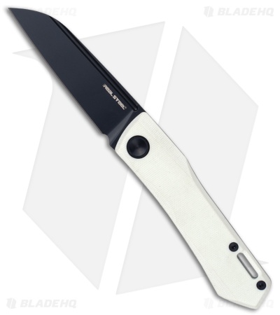 Real Steel Solis Lite Slip Joint Knife White G-10 (Black)