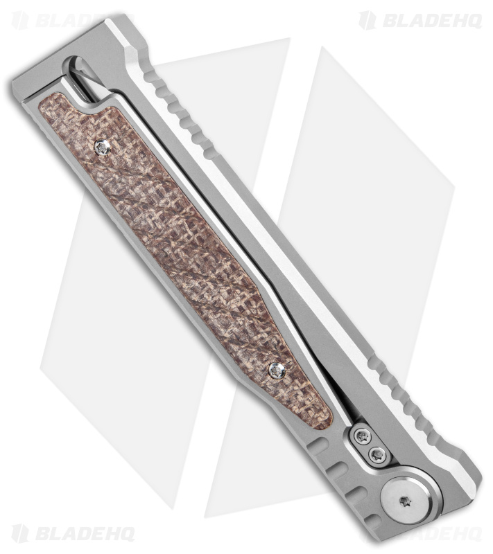 Reate EXO D/E Gravity Ti/Burlap Micarta (Satin) - Blade HQ