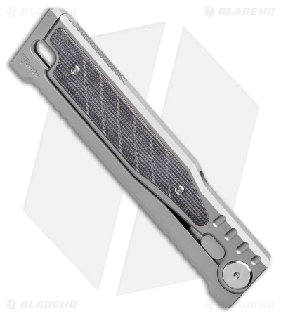 Reate EXO Tanto Gravity Knife Black Micarta - Blade HQ
