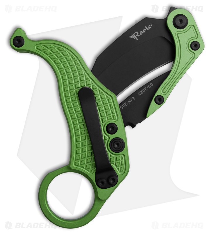 Reate EXO-K Gravity Karambit Knife Oxidized Green