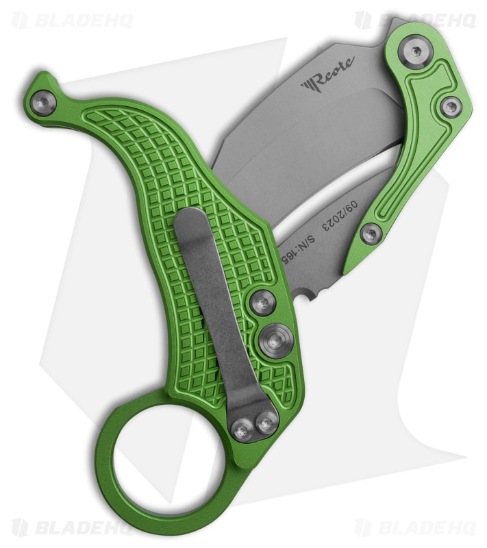 Reate EXO-K Gravity Karambit Knife Oxidized Green + SW