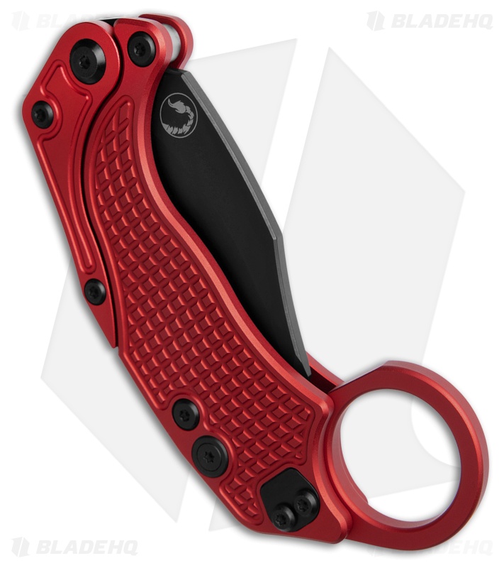 Reate EXO-K Gravity Karambit Knife Red Aluminum + Black