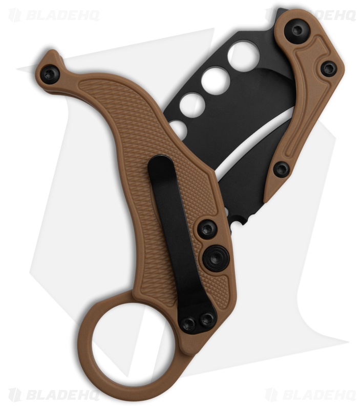 Reate EXO-K Karambit Gravity Knife Black/Black - Blade HQ
