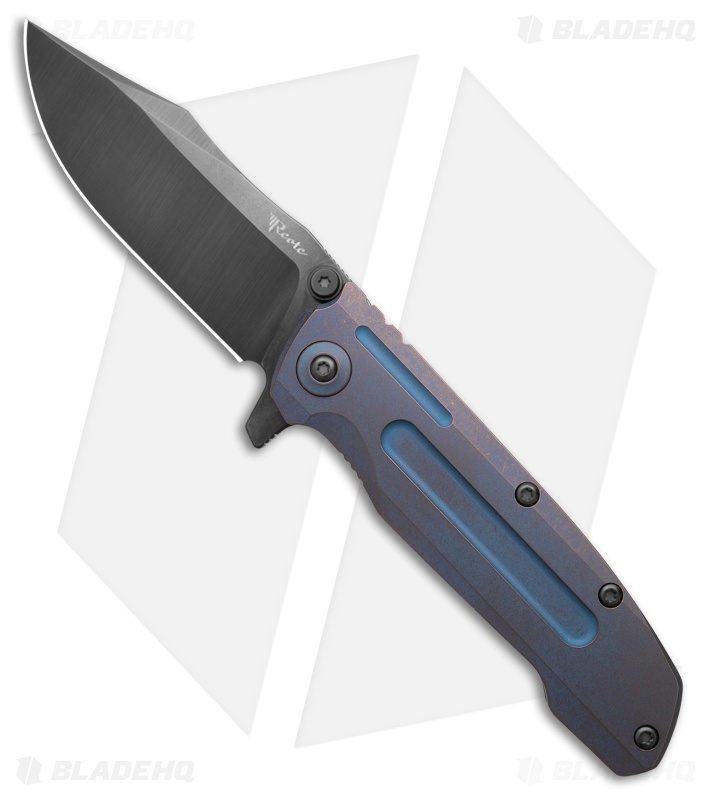 Reate Knives 9D-V2 Knife Blue/Bronze Titanium Black DLC