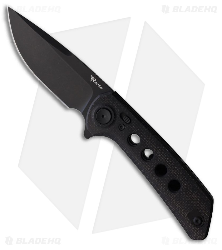 Reate PL-XF Knife Black Micarta + Black G-10 Liner PVD