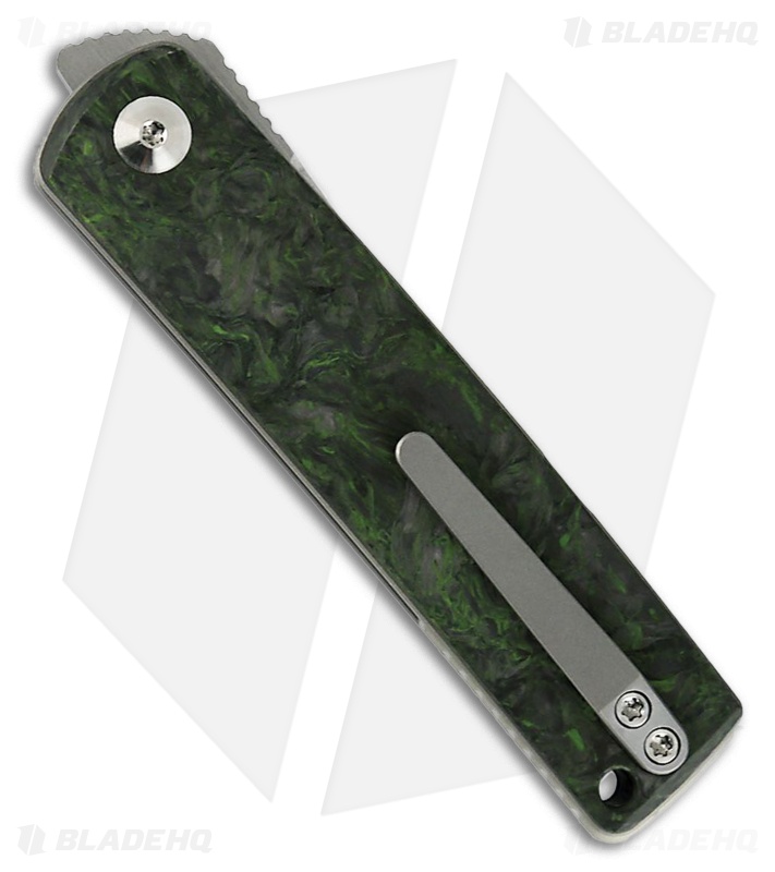 Reate Bushido Knife Titanium + Dark Matter Green