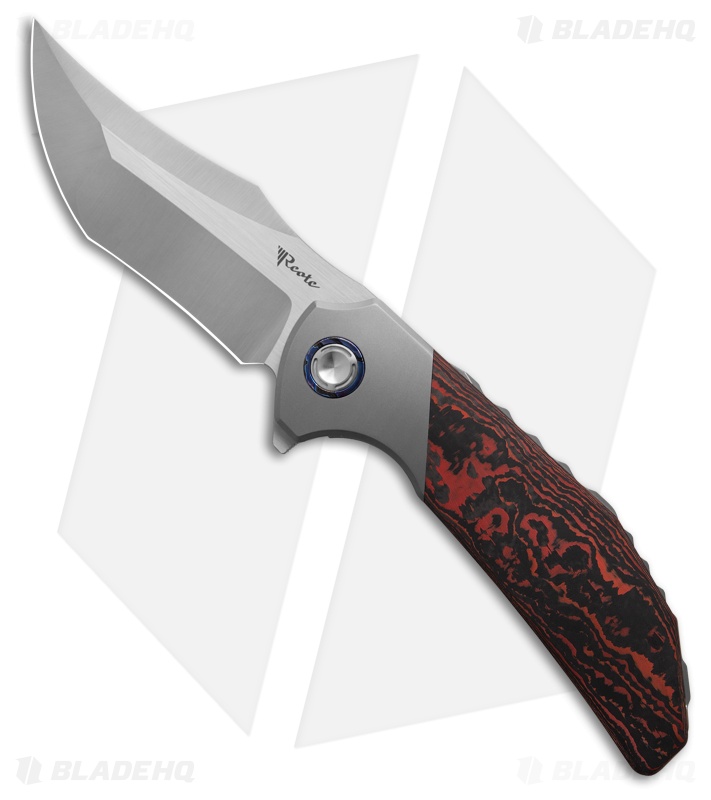 Reate Tiger Liner Lock Knife Titanium/Fat Carbon Lava Flow