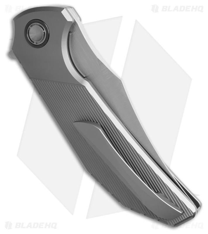 Reate Tiger Liner Lock Knife Stripe Pattern Texture Titanium