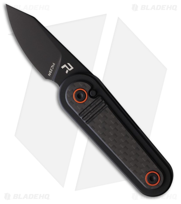 REVO Spirit Button Lock Knife Black Aluminum + CF (Black)