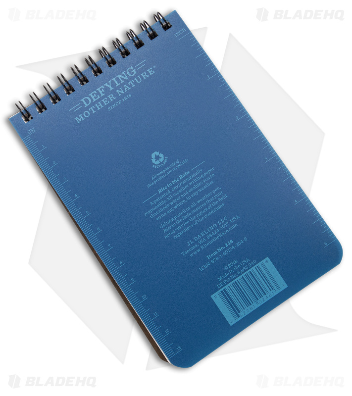 Rite in the Rain 6" x 4" Top-Spiral Notebook (Blue) - Blade HQ