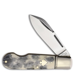Rough Ryder Easy Open Black Appaloosa (2.875 Satin) - Blade HQ
