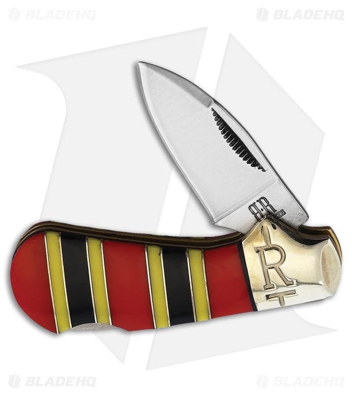 Rough Ryder Cub Knife Red/Yellow Polymer Acrylic