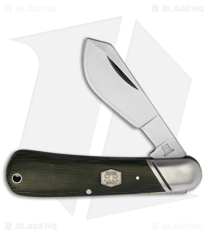 Rough Ryder Cotton Sampler Knife Green Micarta Satin