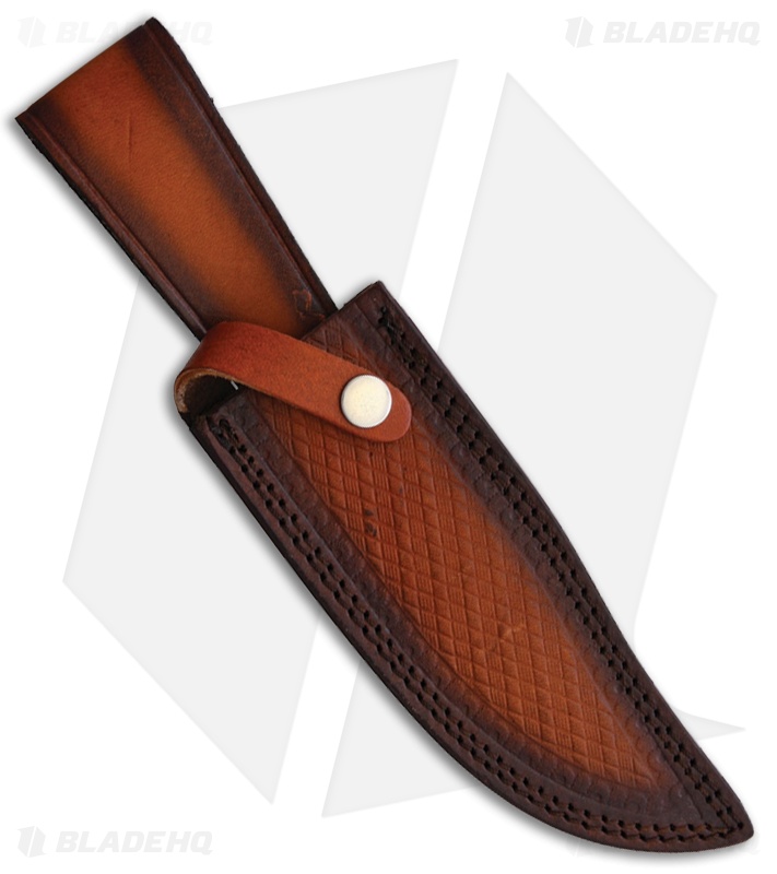 Rough Ryder Cross Hatch Fixed Blade Knife Wood Satin