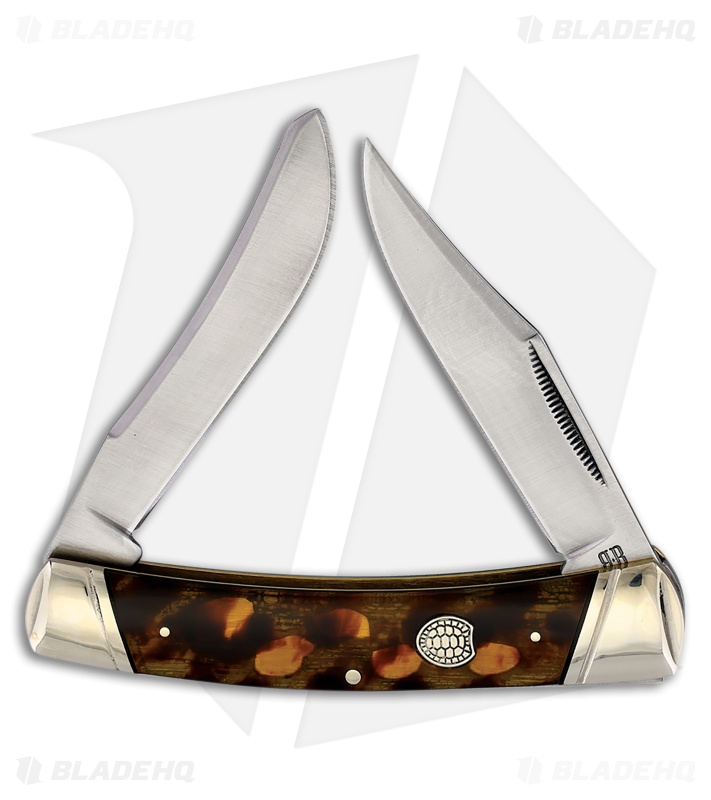 Rough Ryder Moose Knife Brown Tortoise Shell Satin