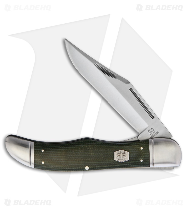 Rough Ryder Locking Folding Hunter Green (4.00 Satin) - Blade HQ