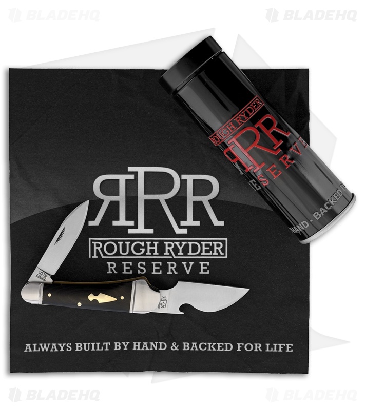 Rough Ryder Cap Lifter Knife Black Micarta Satin