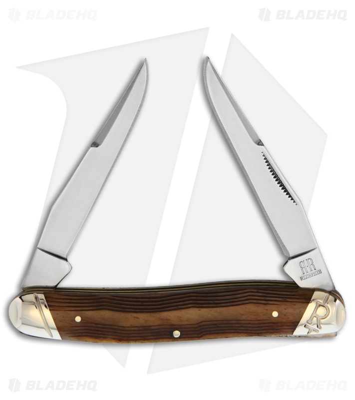 Rough Ryder Muskrat Knife Brown High Plains Mirror