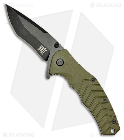 SKIF Knives Griffin Knife Olive Green G-10/Steel Black SW