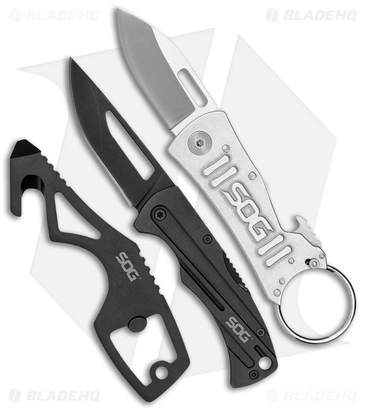 SOG Pro 2.0 Kit - 3pk Keychain/Pocket Knife + Multitool