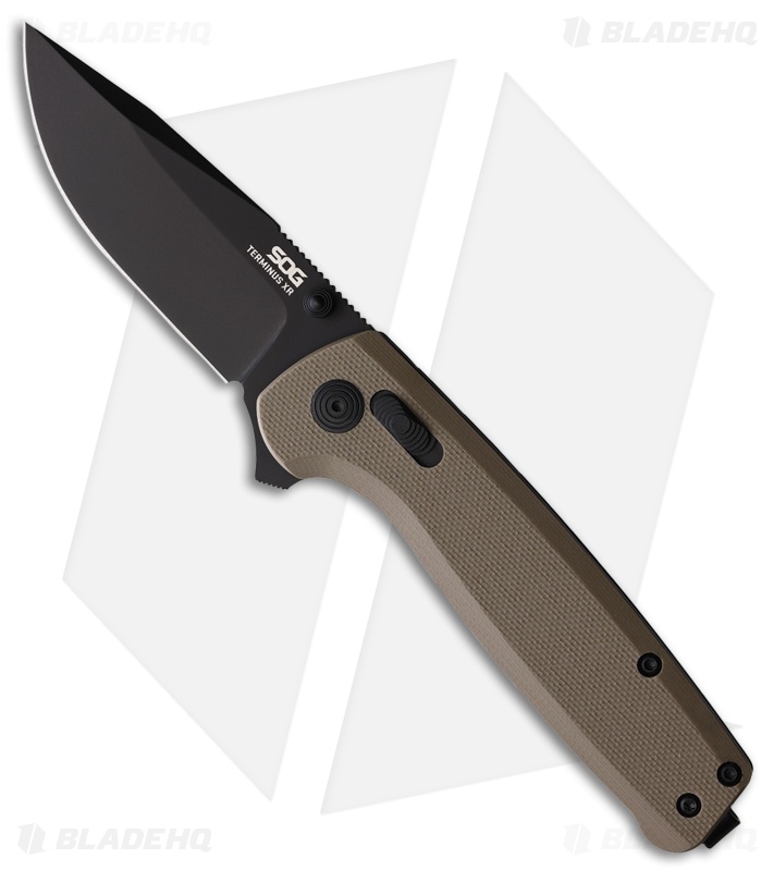 SOG Terminus XR Lock Knife Tan G-10 (Black)