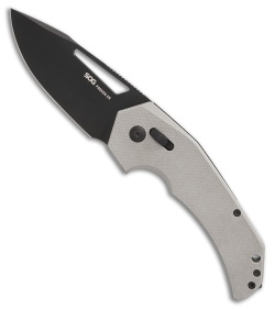 SOG Prohen XR Lock Gray G-10 (3.50" Black) - Blade HQ