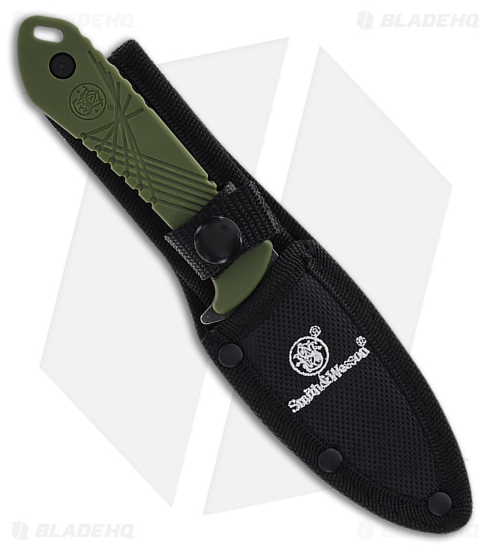 Smith & Wesson Full Tang Fixed Blade OD Green (3.25" Black Stonewash ...
