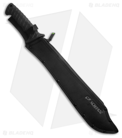 Schrade Decimate Sawback Black Overmold (Black) - Blade HQ