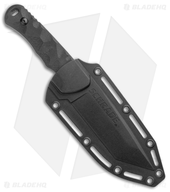 Schrade Regime Tanto Fixed Blade Knife Black G-10 - Blade HQ