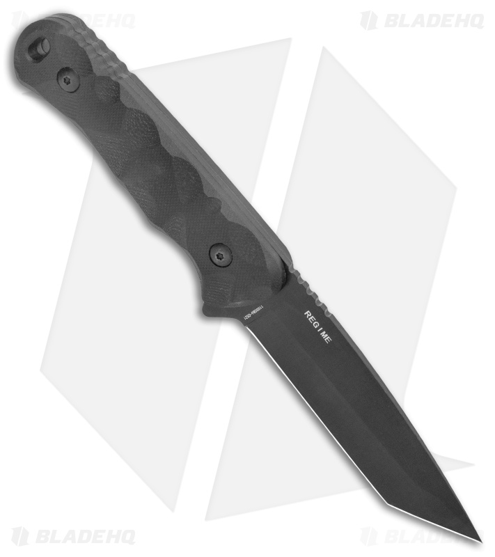 Schrade Regime Tanto Fixed Blade Knife Black G-10 - Blade HQ