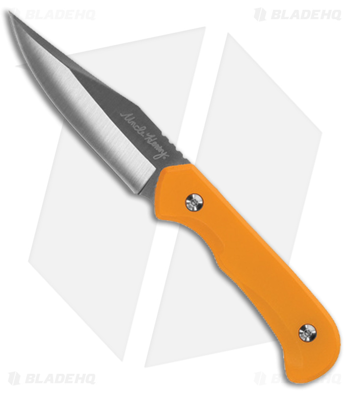 Schrade Uncle Henry 3 Piece Knife Set - Orange - Blade HQ