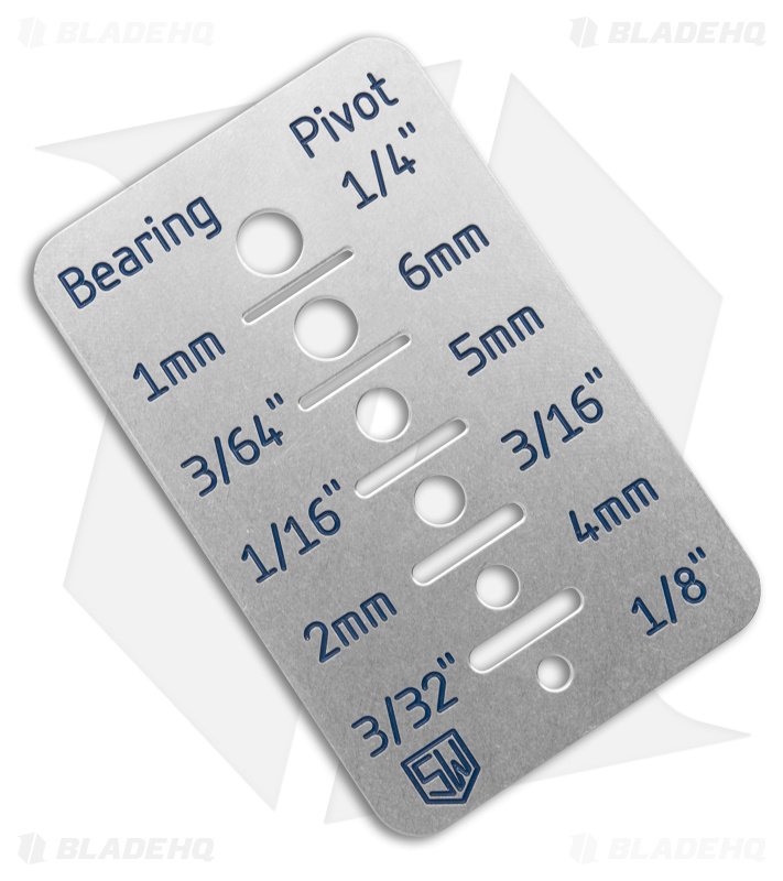 Skiff Bearings - Pivot & Bearings "Cheat Sheet" Test Fit Card - Blade HQ