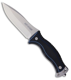 Smith & Wesson Officer Fixed Blade Knife Black/Blue G-10