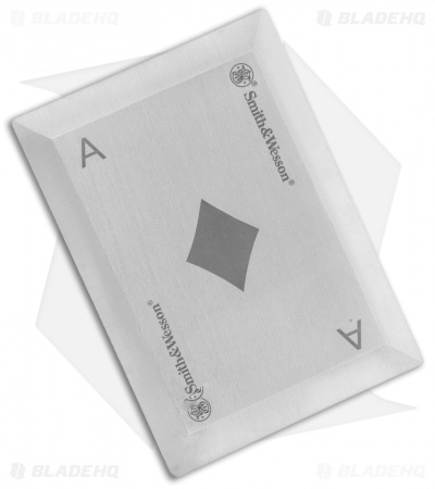 Smith & Wesson Bullseye Throwing Cards Stainless Steel (Satin) - Blade HQ