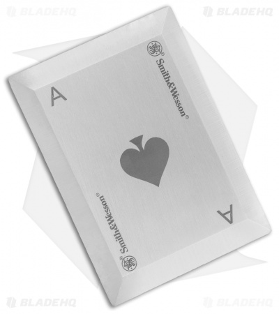 Smith & Wesson Bullseye Throwing Cards Stainless Steel (Satin) - Blade HQ