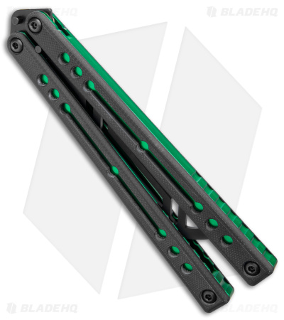 Squid Industries Nautilus Balisong Trainer Green Al-Blade HQ