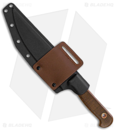 Station IX Partisan Knife Brown Mic (8" Black) - Blade HQ