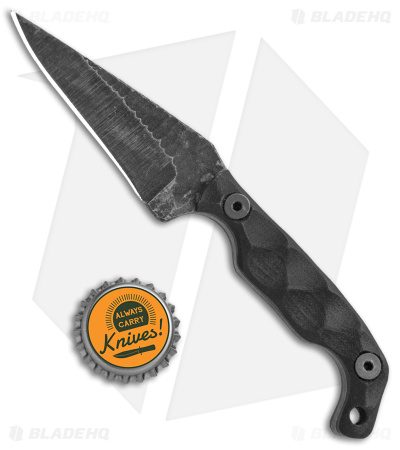 Stroup Knives Mini EDC Fixed Blade | Black G-10 - Blade HQ