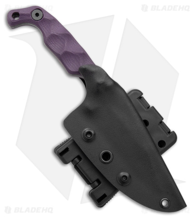 Stroup Knives Mini EDC Fixed Purple G-10 (BSW) - Blade HQ